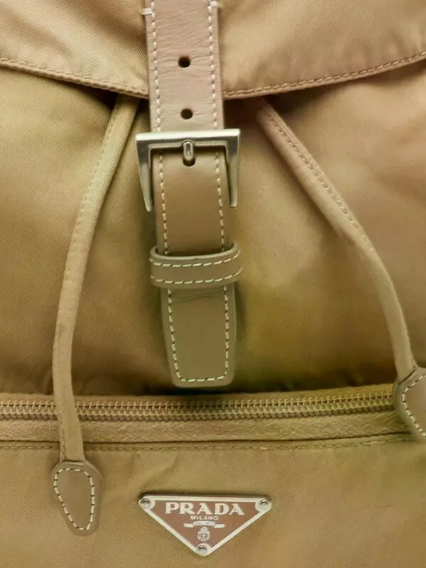 Prada Logo-detail Drawstring Backpack
