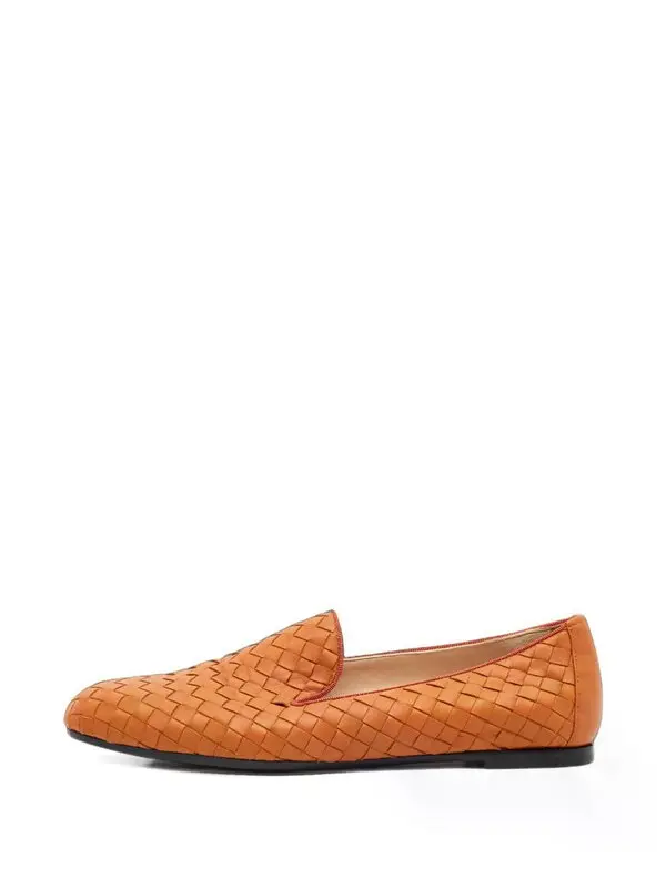 Bottega Veneta Intrecciato Round-toe Loafers