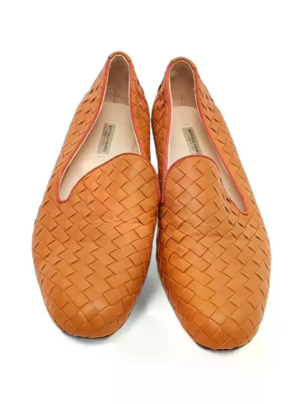 Bottega Veneta Intrecciato Round-toe Loafers
