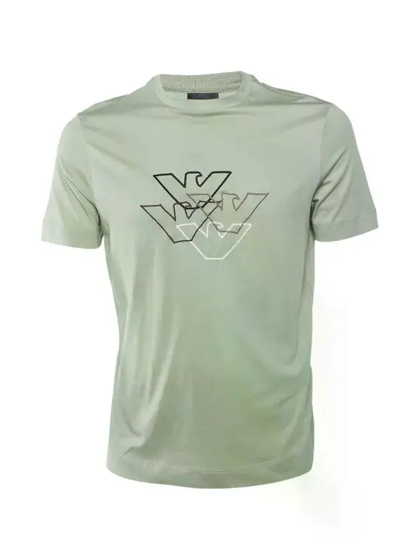 Emporio Armani Eagle Embroidered T-shirt