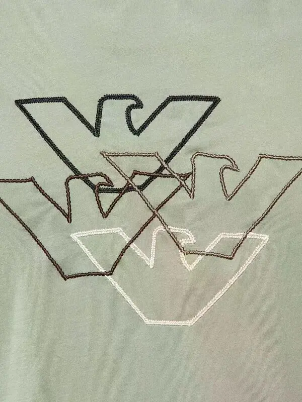 Emporio Armani Eagle Embroidered T-shirt