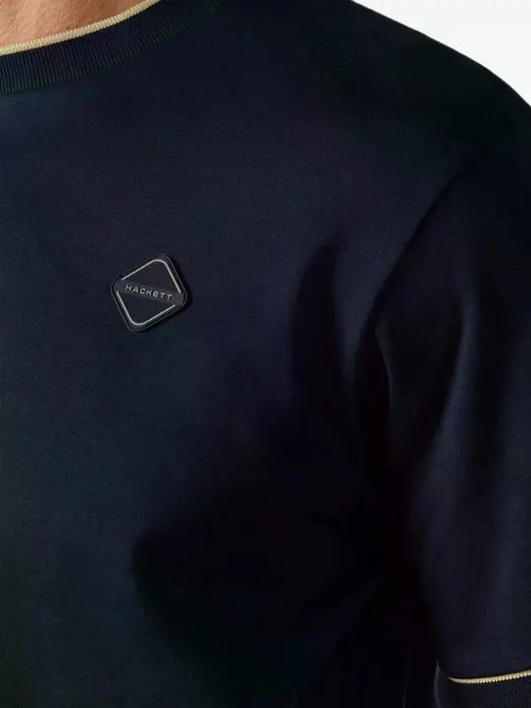 HACKETT LONDON Logo-patch Tipped T-shirt
