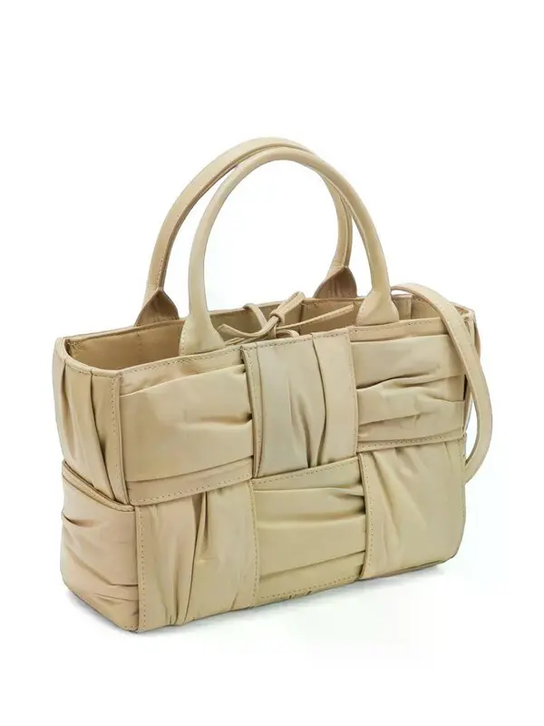 Bottega Veneta Small Arco Intrecciato Leather Tote Bag - Neutrals
