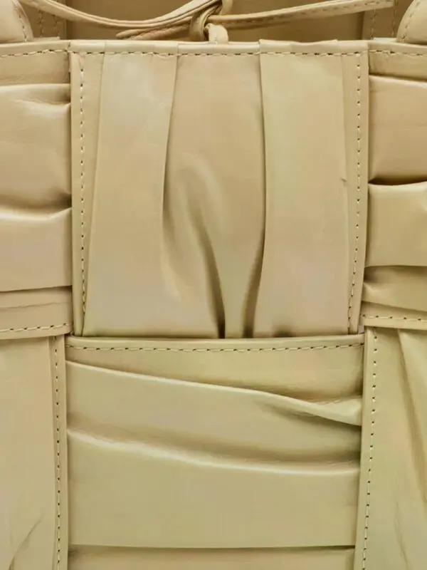 Bottega Veneta Small Arco Intrecciato Leather Tote Bag - Neutrals