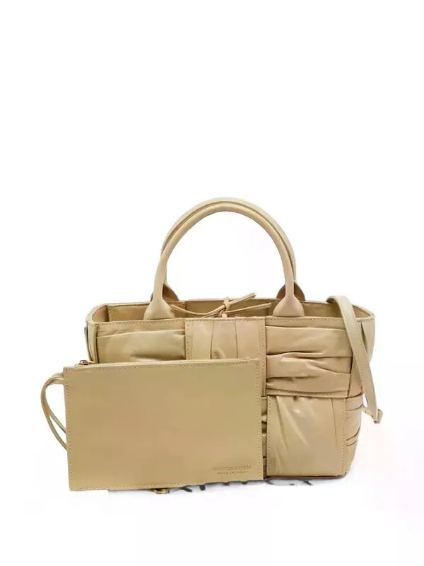 Bottega Veneta Small Arco Intrecciato Leather Tote Bag - Neutrals