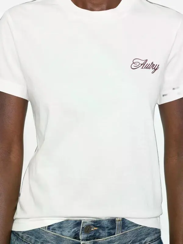 AUTRY Logo-embroidered T-shirt