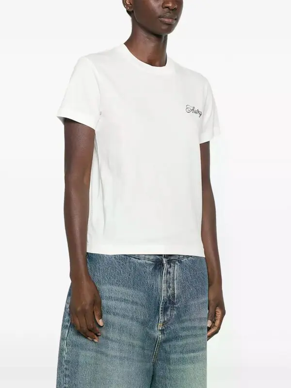 AUTRY Logo Embroidered Cotton T-shirt