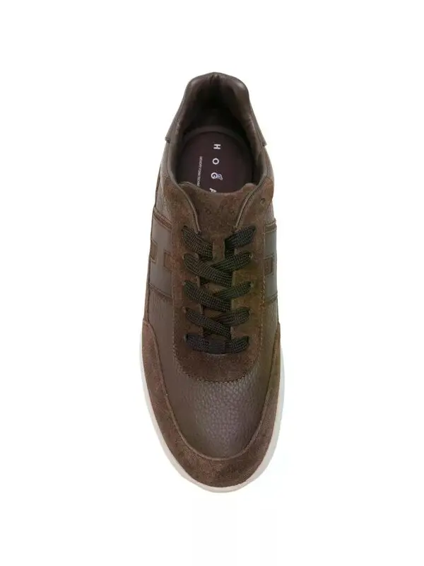 Hogan Paneled Lace-up Sneakers