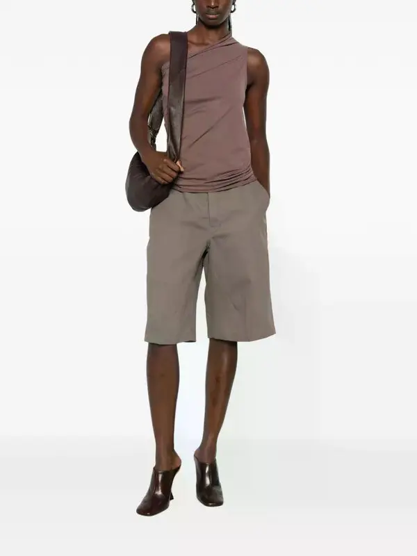 Rick Owens Pressed-crease Tailored Shorts