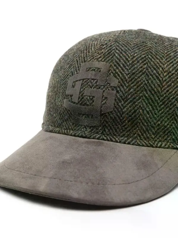 GRAN SASSO Herringbone Pattern Baseball Cap