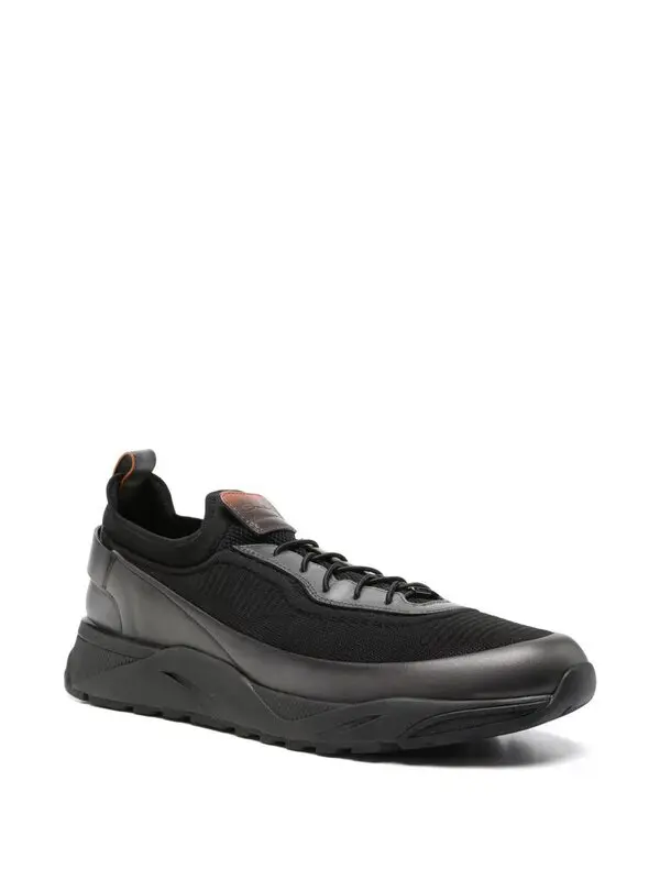Santoni Panelled Low-top Sneakers