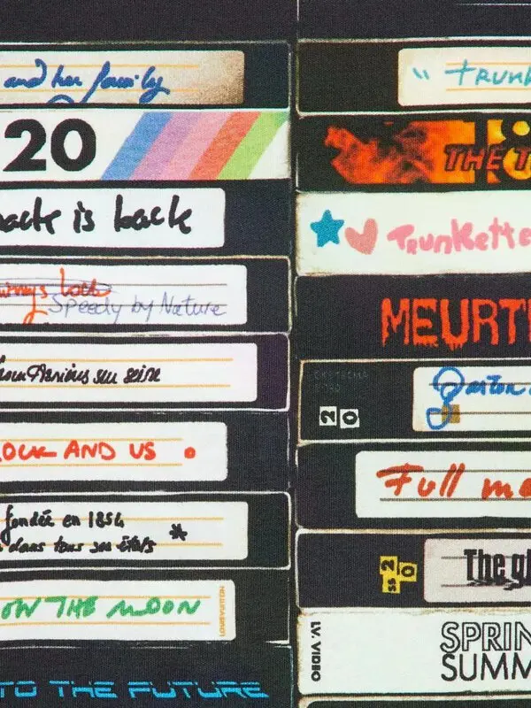 LOUIS VUITTON 2020 Vhs-print T-shirt