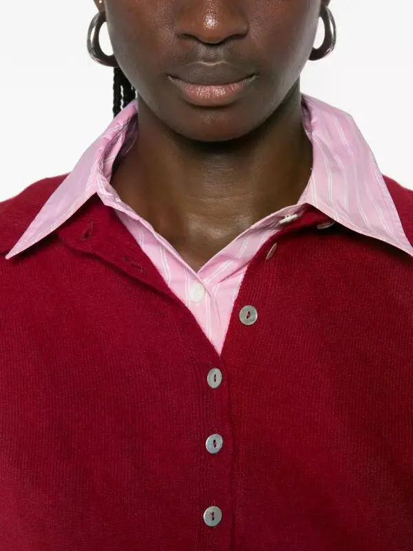BEYOU Button-down Polo Sweater