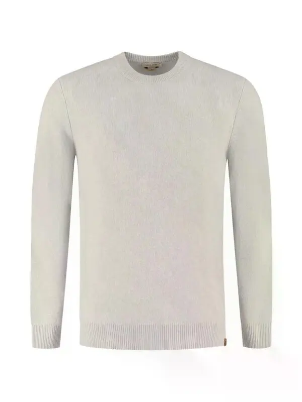Jacob Cohen Logo-patch Ribbed-trim Sweater