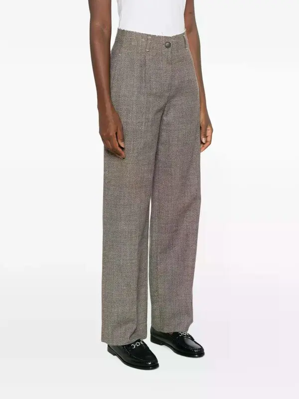 TELA Marl-effect Raw-edge Trousers