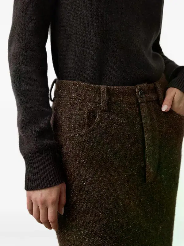 Polo Ralph Lauren Tweed-effect Maxi Skirt