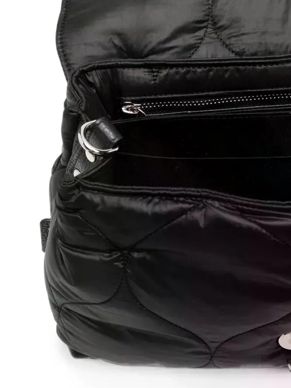 ZANELLATO Quilted Leather-trim Clutch Bag