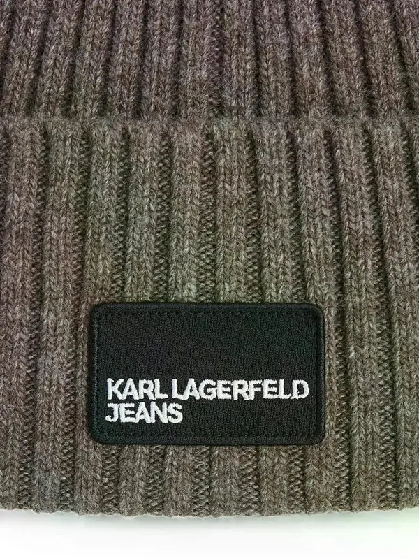 Karl Lagerfeld Logo-patch Beanie
