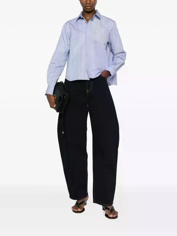 Sacai Striped Button-down Shirt
