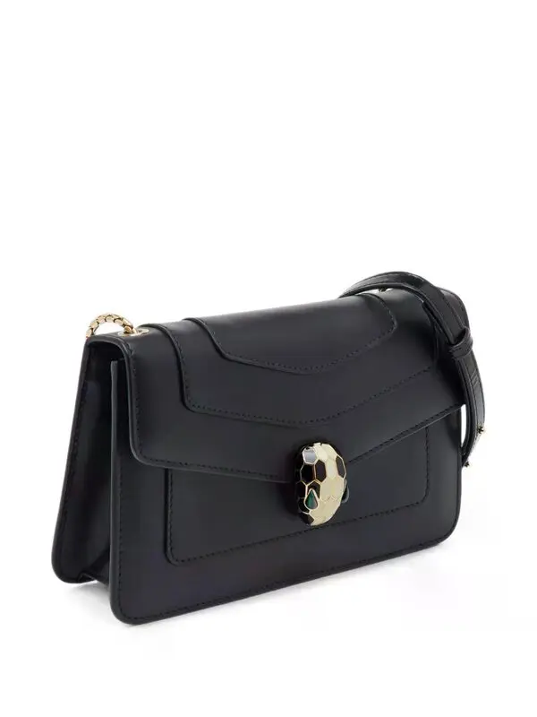 BVLGARI Serpenti Leather Shoulder Bag