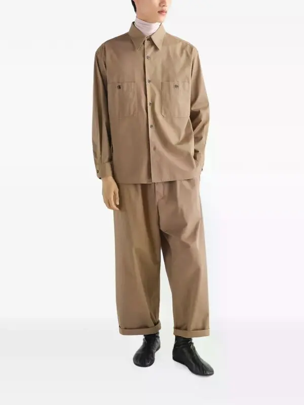 LEMAIRE Two-pocket Shirt In Light Cotton Twill
