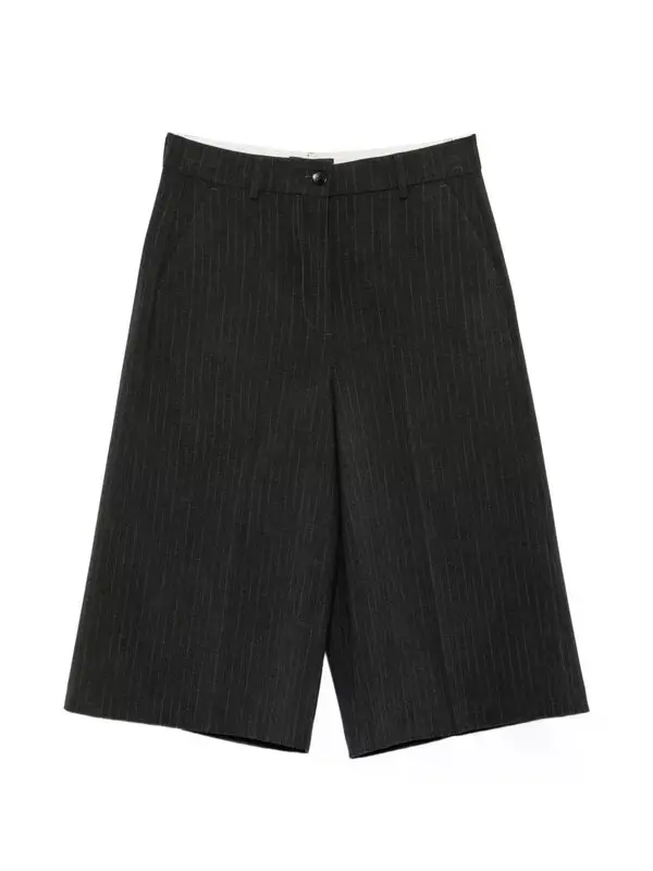 Seventy Dark Pinstripe Pattern Tailored Shorts