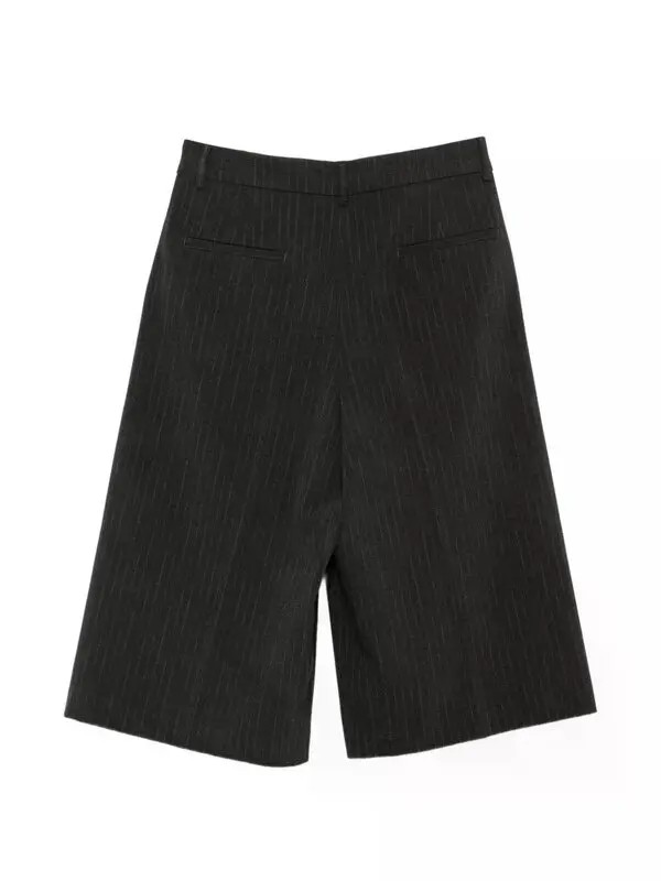 Seventy Dark Pinstripe Pattern Tailored Shorts