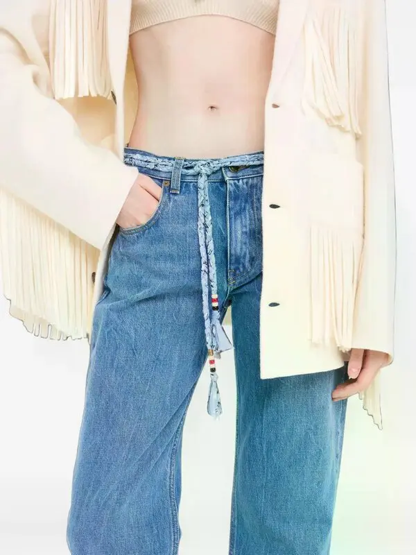 Alanui Bead-embellished Bandana-print Belt