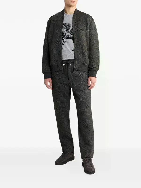 Etro Jacquard Bomber Jacket With Arnica Motif