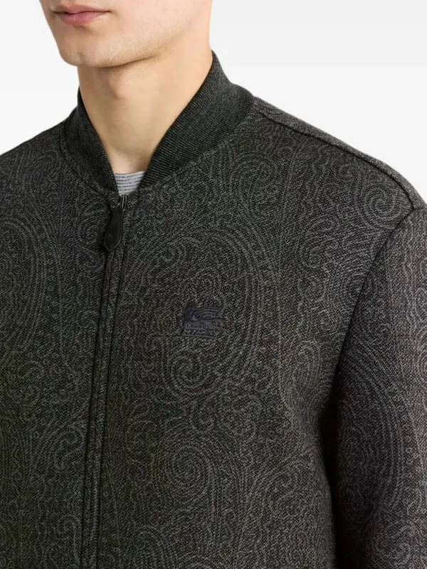 Etro Jacquard Bomber Jacket With Arnica Motif
