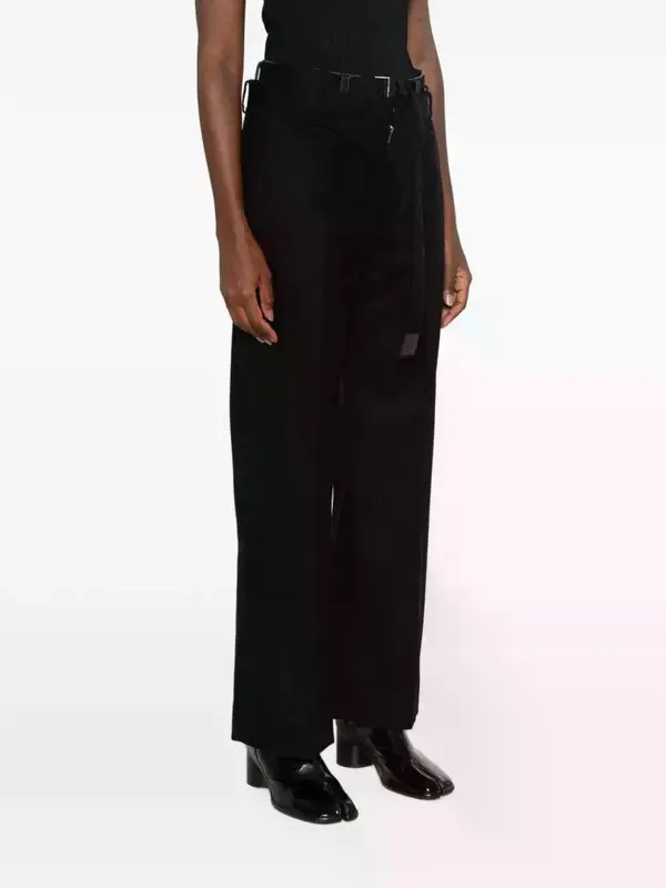 Sacai Belted Wide-leg Trousers