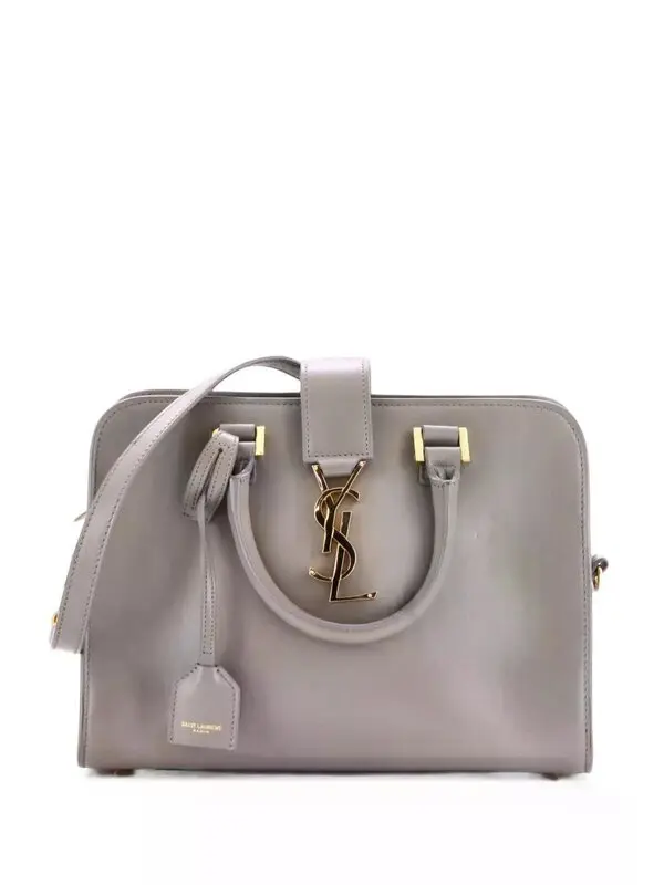 Saint Laurent Monogram Cabas Leather Baby Satchel