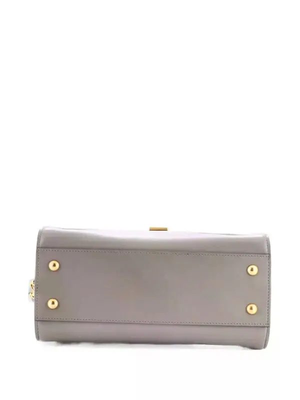 Saint Laurent Monogram Cabas Leather Baby Satchel