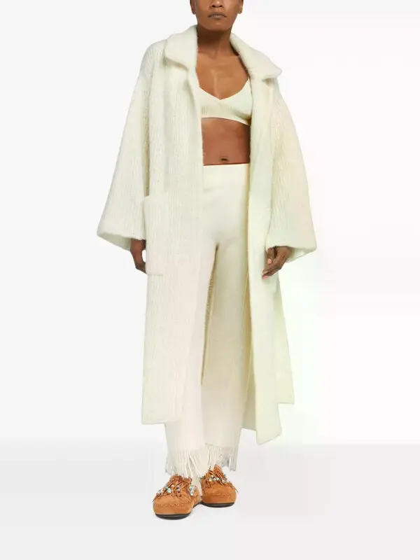 Alanui Rib-knit Belted Coat