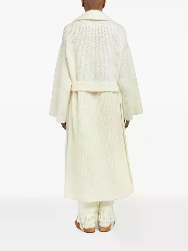 Alanui Rib-knit Belted Coat