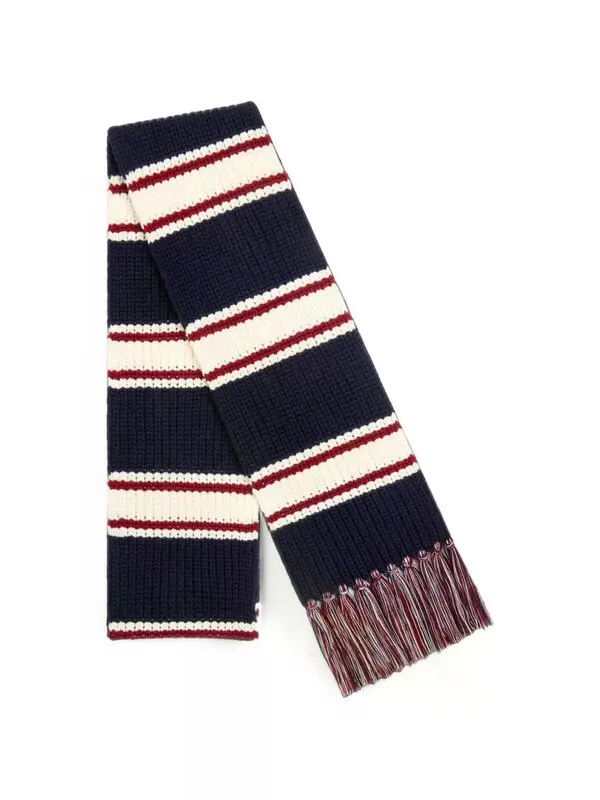 Alanui Rugby Club Striped Fringed Scarf