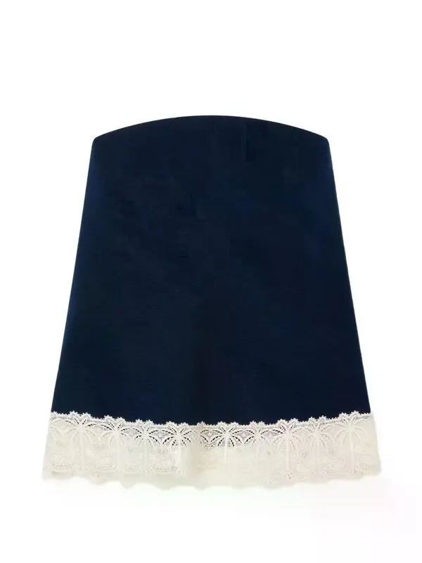 Alanui Strapless Top With Lace Trim