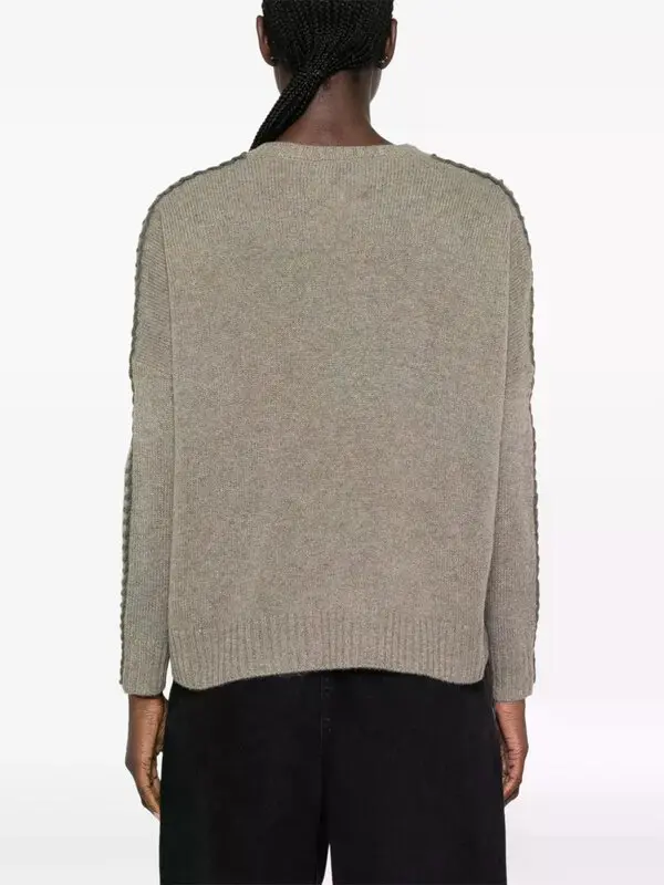 KUJTEN Amea Whipstitch-trim Sweater