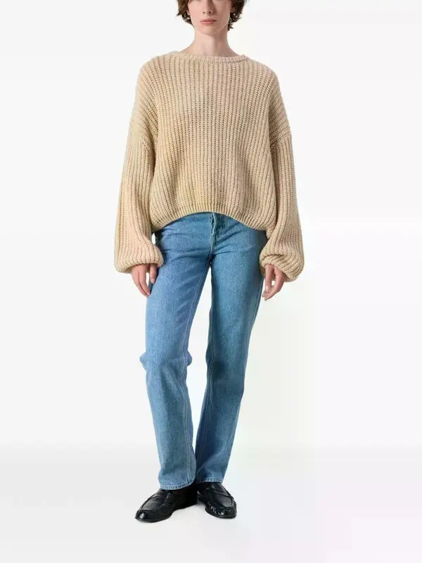 American Vintage Cyrow Ribbed Knit Sweater - Neutrals