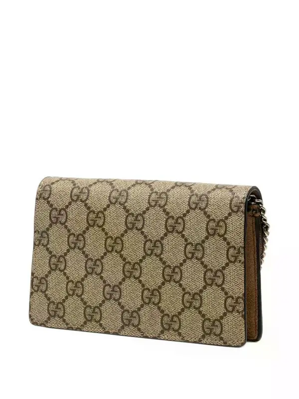 Gucci Mini Gg Supreme Dionysus Crossbody Bag - Neutrals