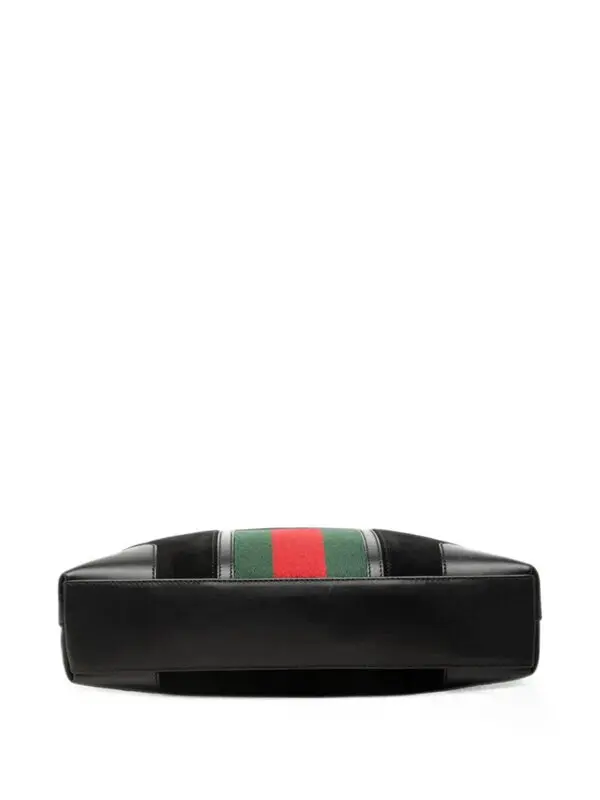 Gucci 2000-2015 Suede Web Shoulder Bag