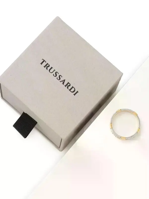 TRUSSARDI Crystal-embellished Band Ring - Gold