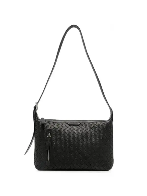 Officine Creative Woven Leather Shoulder Bag