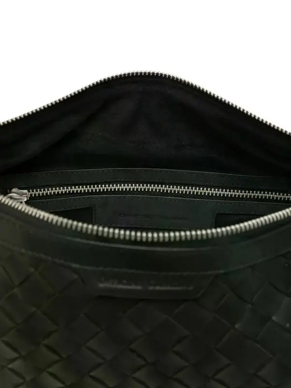 Officine Creative Woven Leather Shoulder Bag