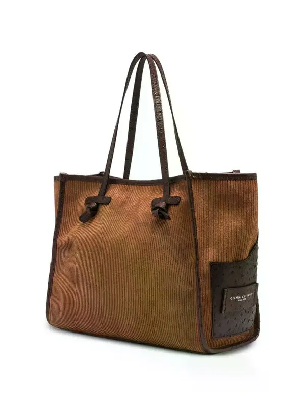 GIANNI CHIARINI Large Marcella Corduroy-effect Tote Bag
