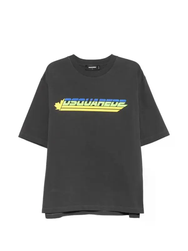 Dsquared2 Logo-print Cotton T-shirt - Grey