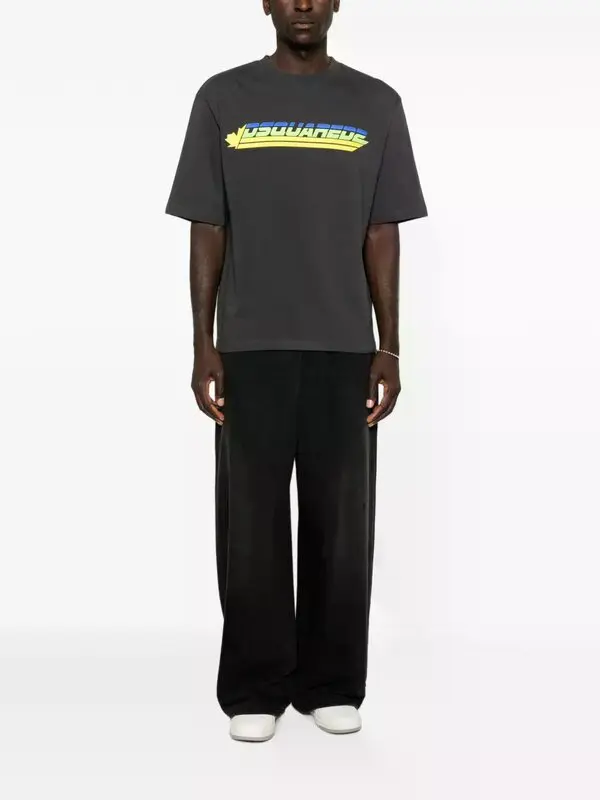 Dsquared2 Logo-print Cotton T-shirt - Grey