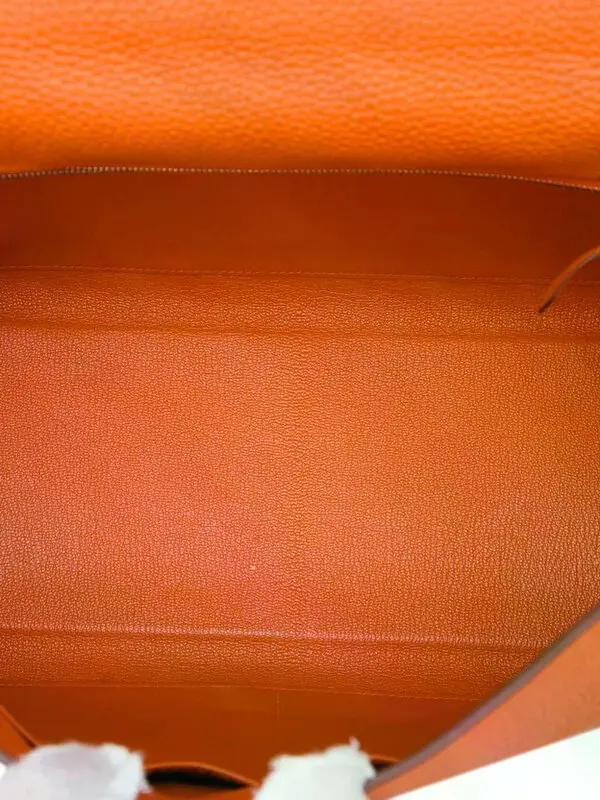 Hermès Togo Leather Kelly Ii Retourne 35 Satchel - Orange