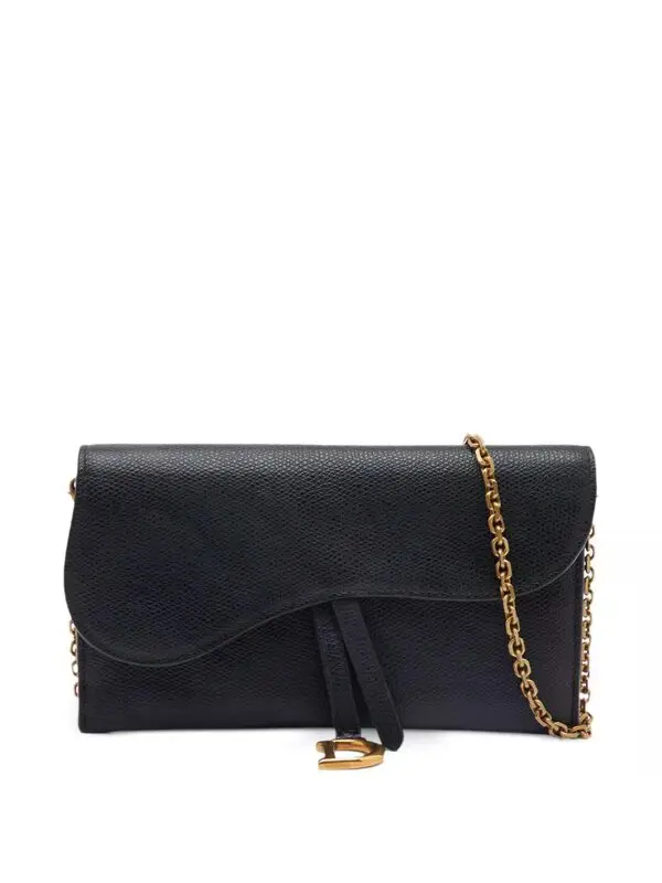 Dior Saddle Chain-strap Cross Body Bag - Black