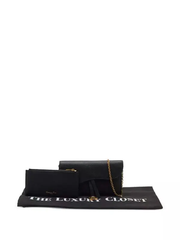 Dior Saddle Chain-strap Cross Body Bag - Black